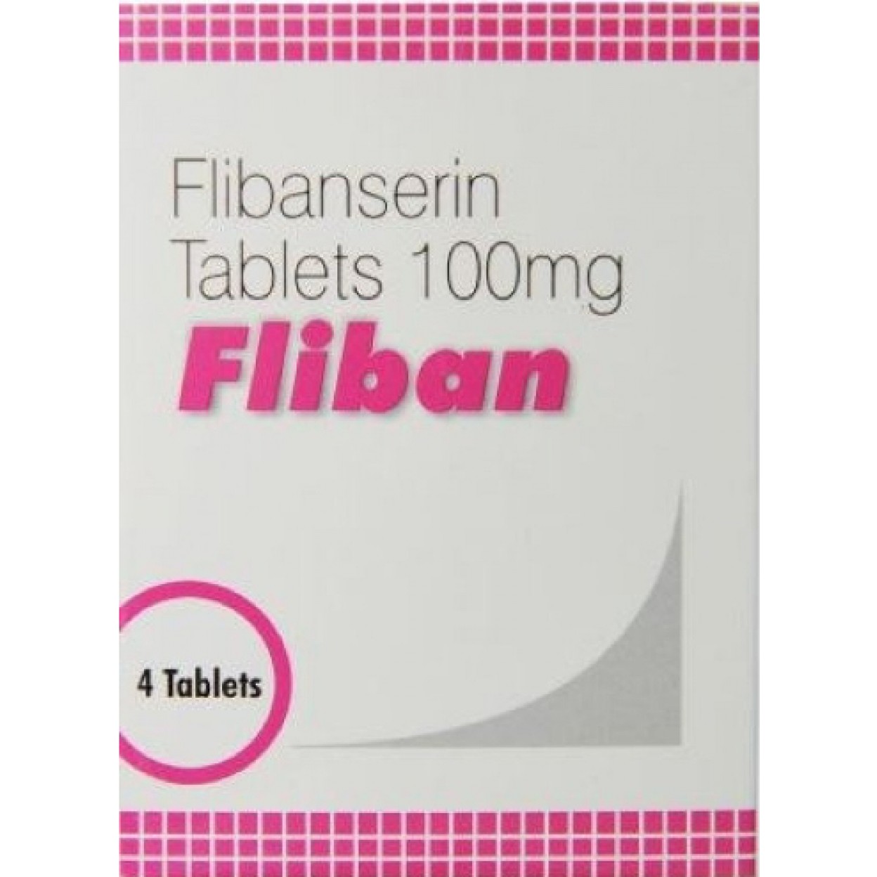 buy Fliban (Flibanserin) 100mg - 4 Tablets
